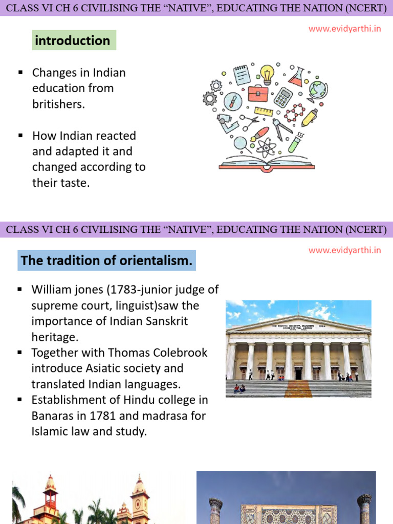 Notes Class 8 History Chapter 6 | PDF