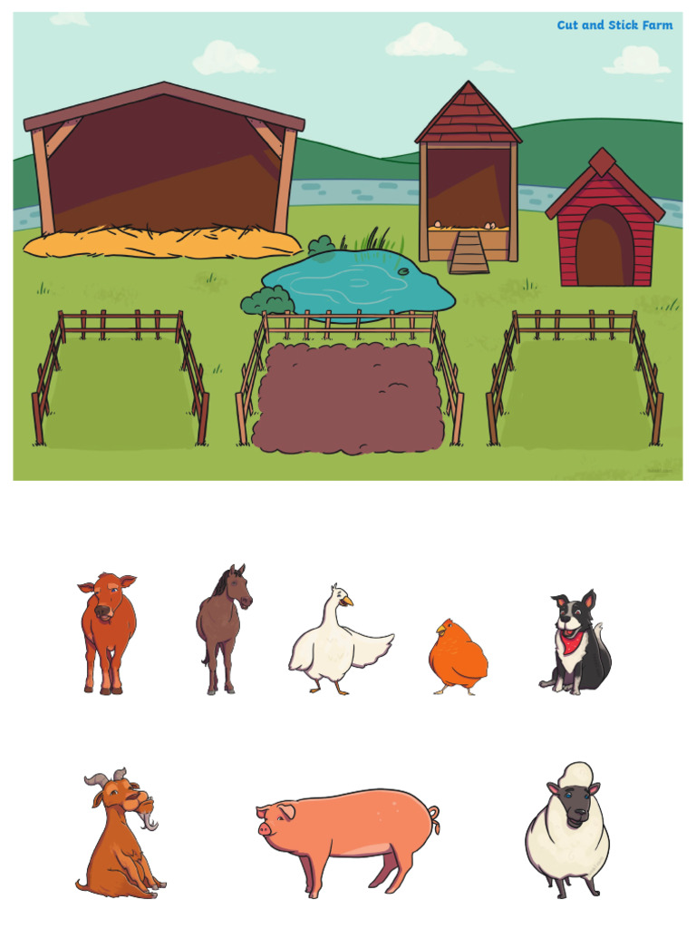 t Tp 2549599 Cut and Stick Farm Activity Ver 1 | PDF
