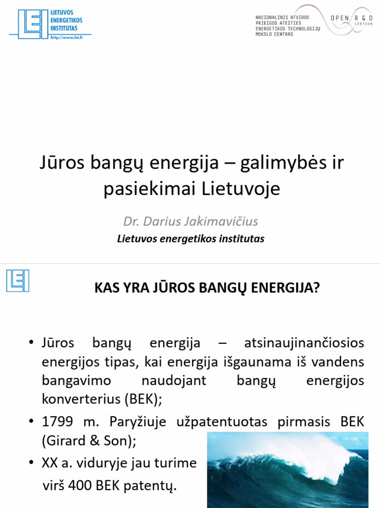 Vandens Energija Skaidrės | PDF