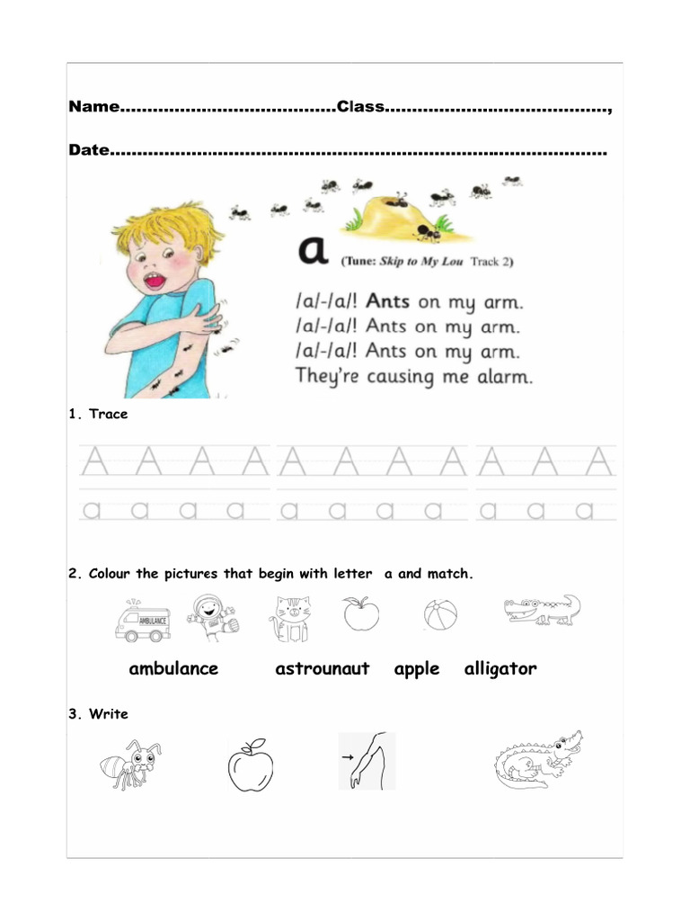 Phonics Letter A | PDF