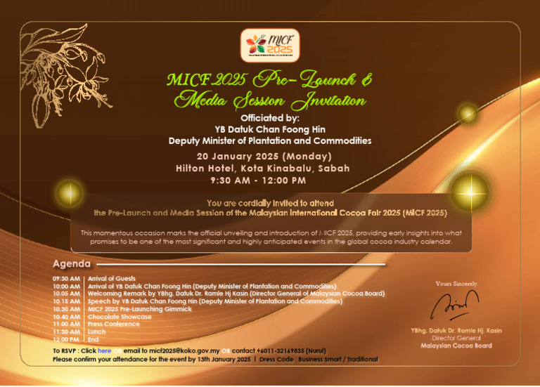 MICF 2025 Pre-Launch and Media Session Invitation Card (Digital) | PDF