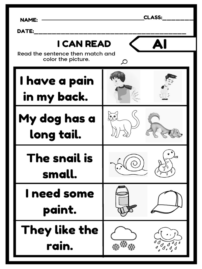 Reading Ai Sheet 2p | PDF