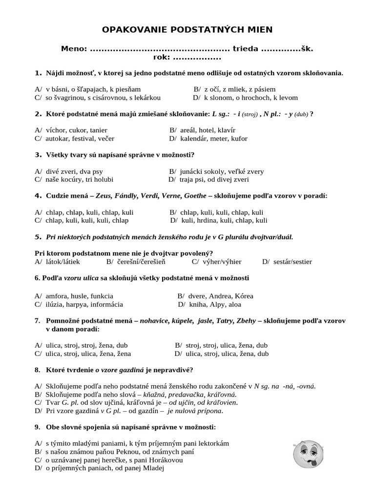 Podstatne Mena | PDF