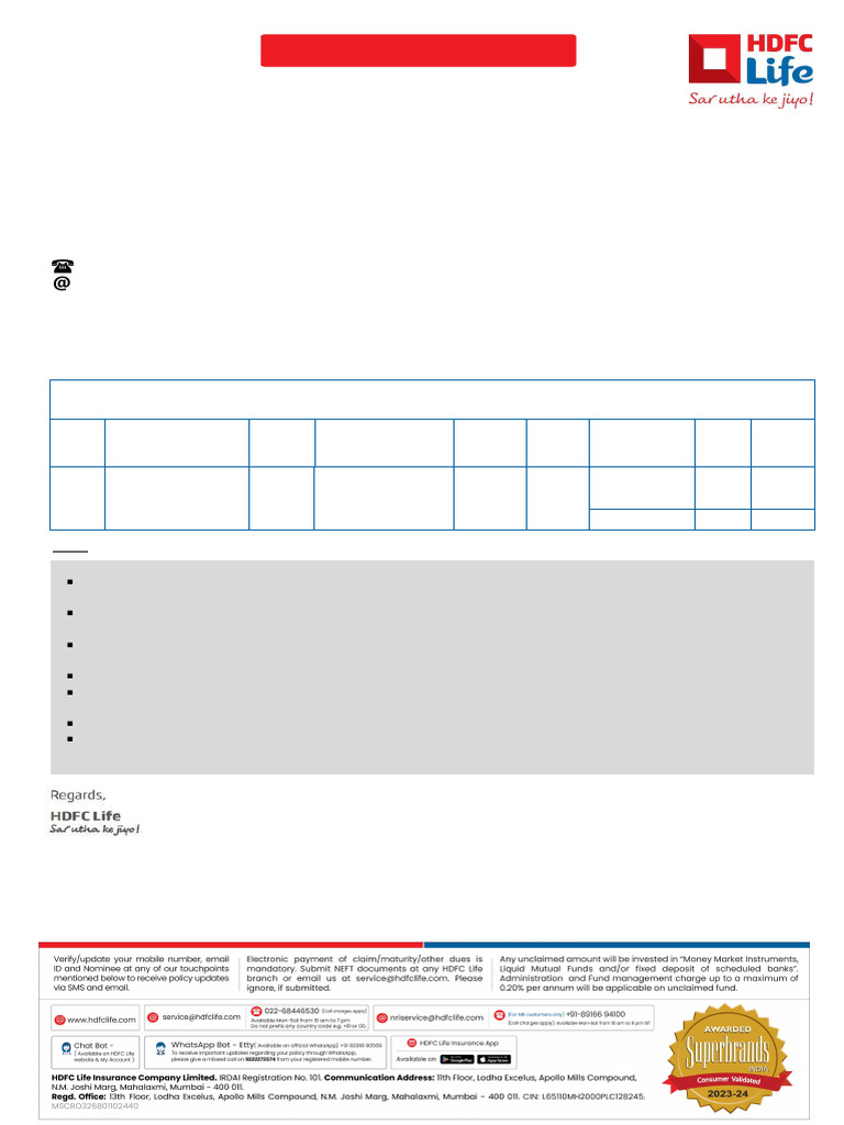 HDFC Term Life Insurance | PDF | Insurance | Income Tax