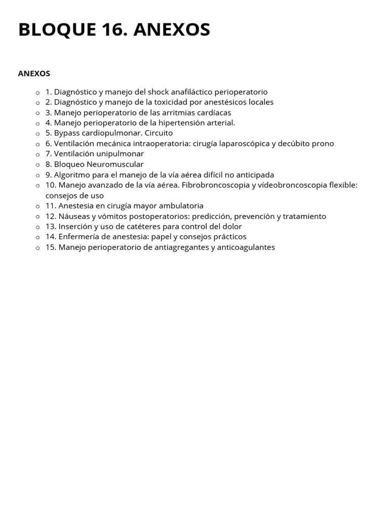 Bloque 16. Anexos | PDF
