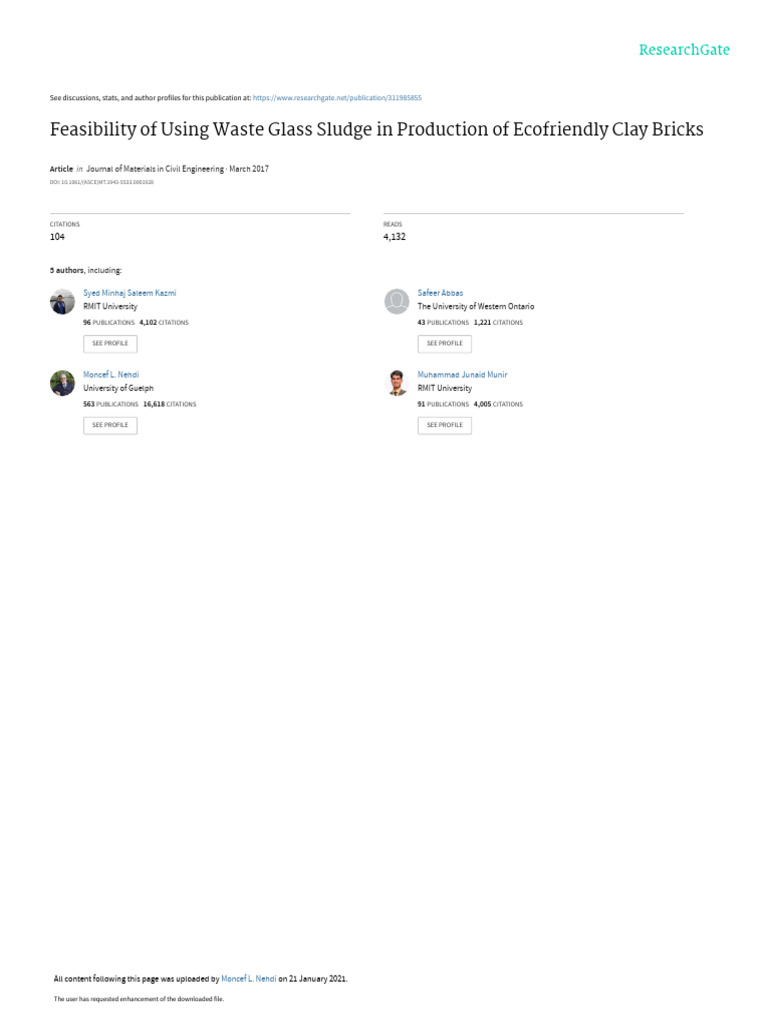 Safeer 2017 ASCEMT.1943 5533.0001928 | PDF | Brick | Waste
