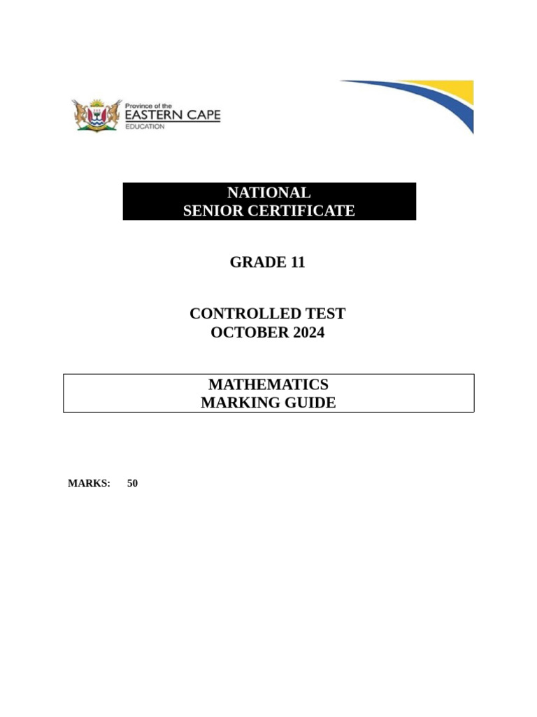 MARKING GUIDE-1 | PDF