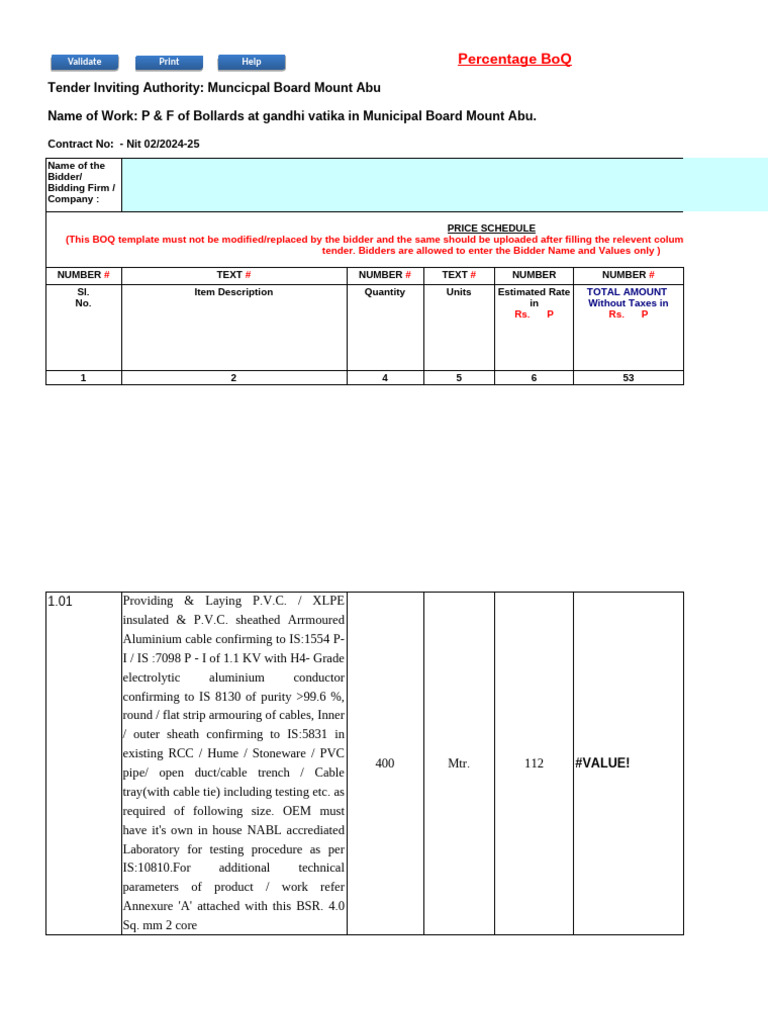 BOQ_740986 | PDF | Pipe (Fluid Conveyance) | Building Engineering