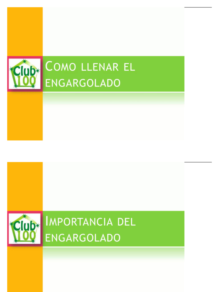 Como Llenar El Engargolado | PDF