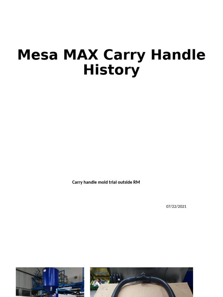 Carry Handle History | PDF | Industrial Processes | Secondary Sector Of ...