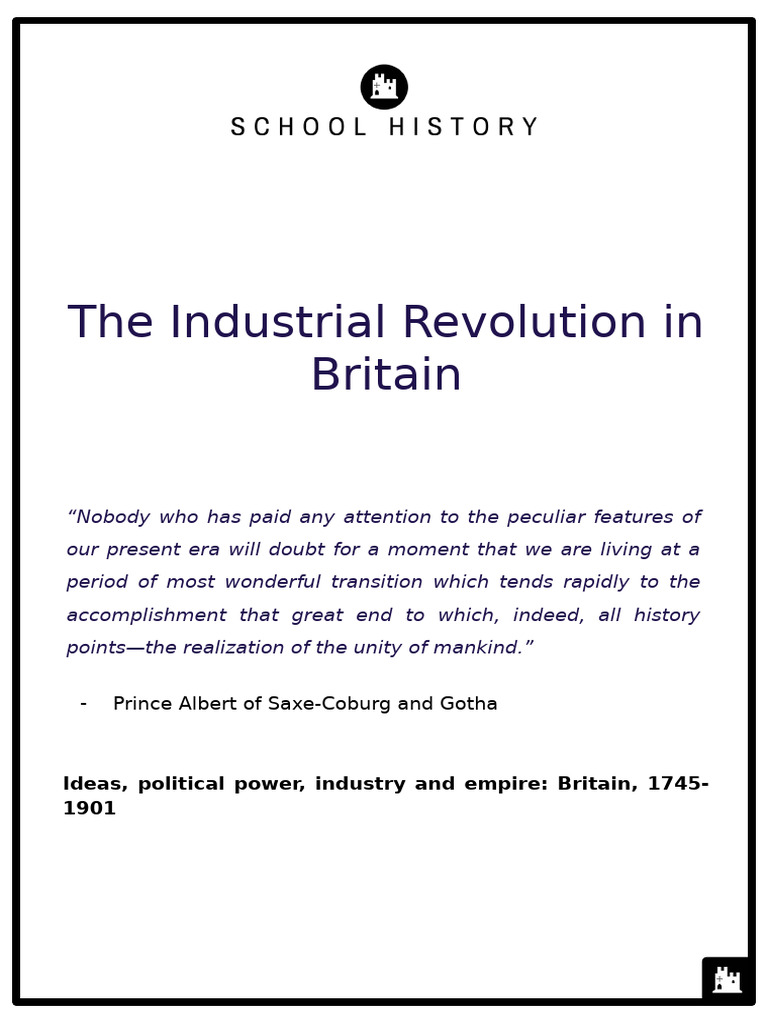 The Industrial Revolution in Britain | PDF | Industrial Revolution ...