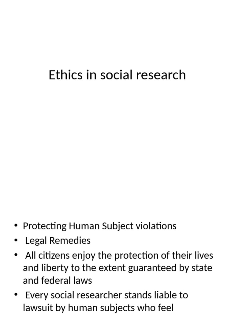 Ethics in Social Research | PDF | Plagiarism | Sociology