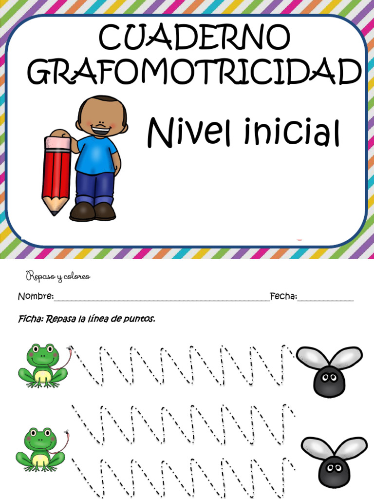 Cuaderno de Grafomotricidad Inicial | PDF