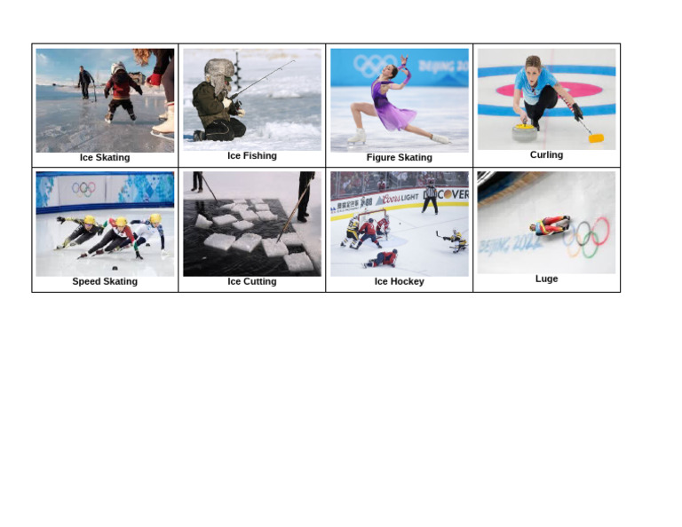 Ice Acitivity Cards - Week 1 | PDF
