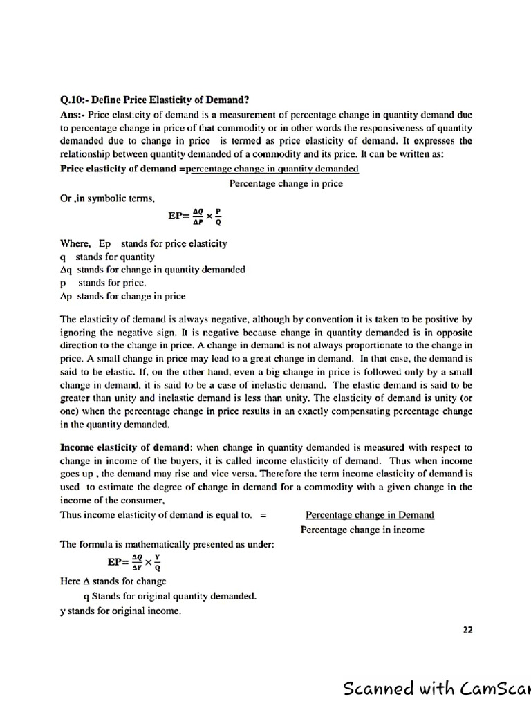 Economics 1st Sem | PDF | Demand | Elasticity (Economics)
