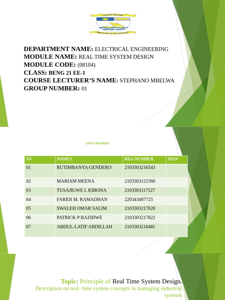 Real Time. Ppt | PDF | Real Time Computing | Computer Memory