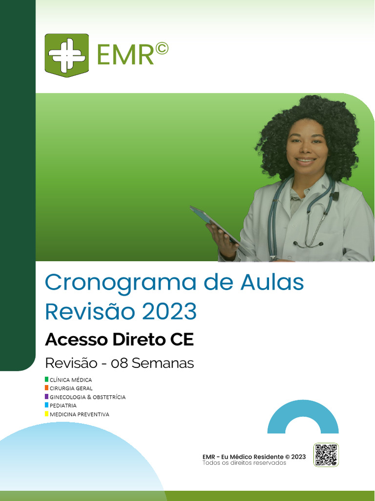 EMR 2023 Cronograma Revisão Acesso Direto CE | PDF | Gravidez | Hipertensão