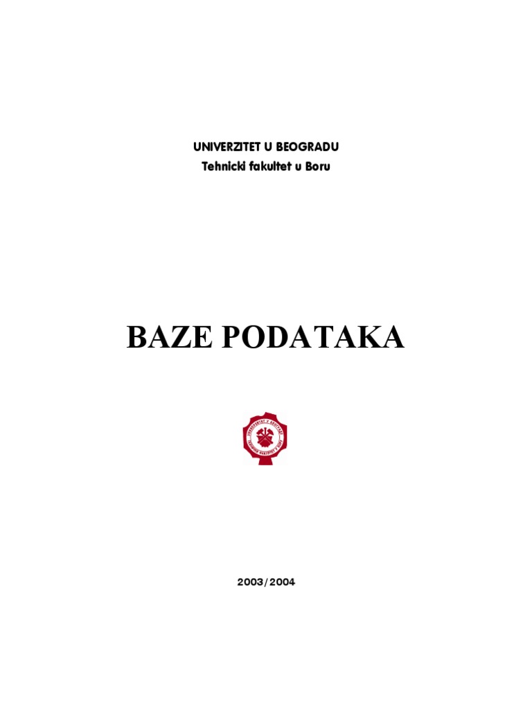 Baze Podataka | PDF
