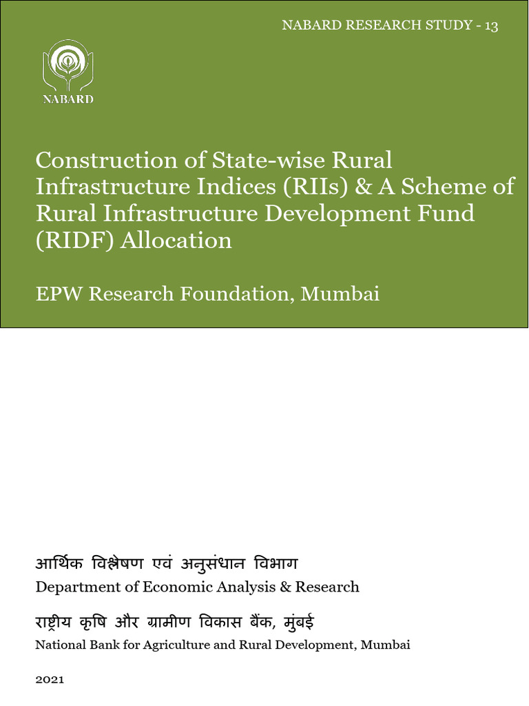 1007211141NRS-13- Construction of State-wise RII & Scheme of RIDF ...