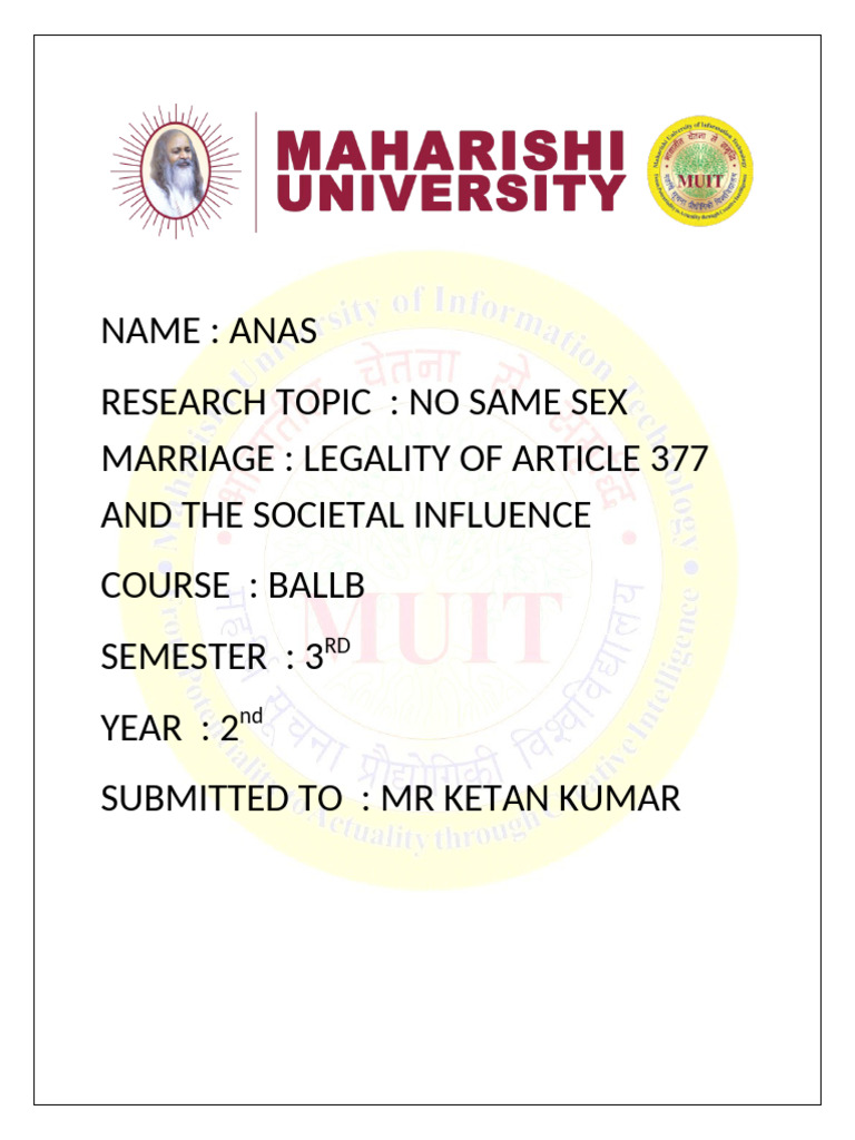 ASSIGNMENT 02 MUIT FRONT PAGE | PDF