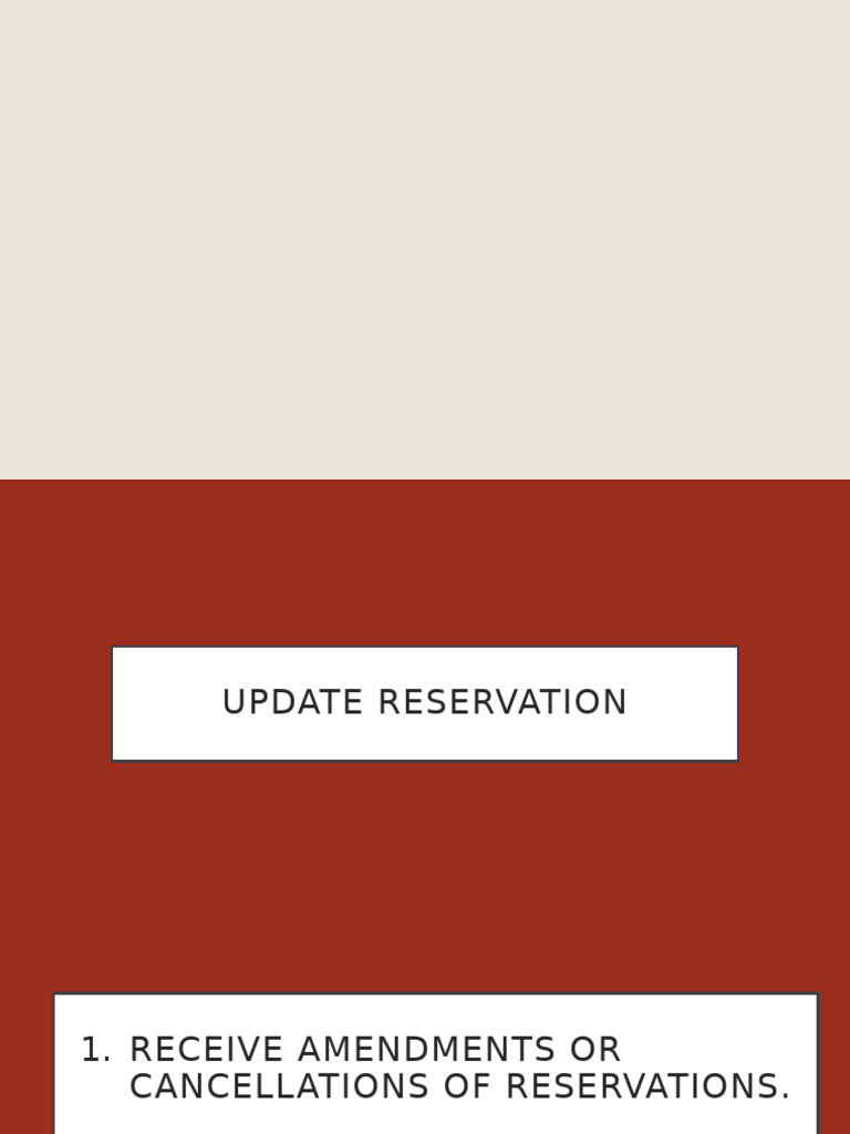 Reservation Update Process Guide | PDF