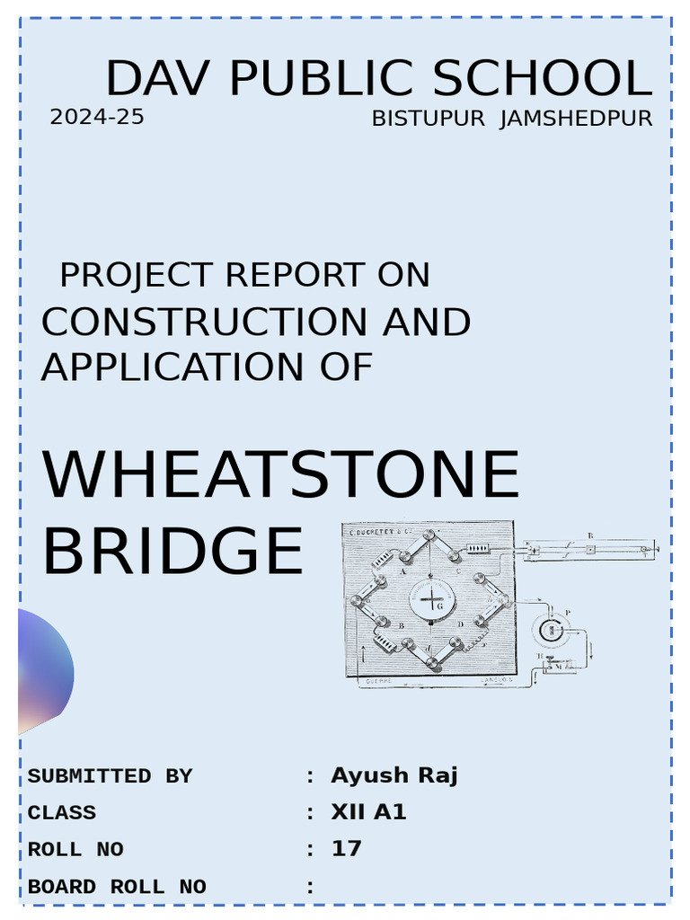Physics Wheatstone Bridge | PDF | Electrical Resistance And Conductance ...
