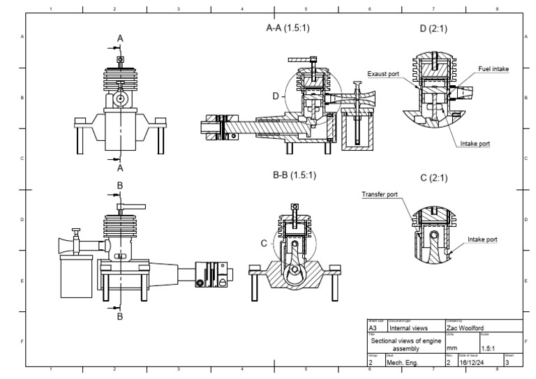 Sectional Views of Assembly v5 | PDF