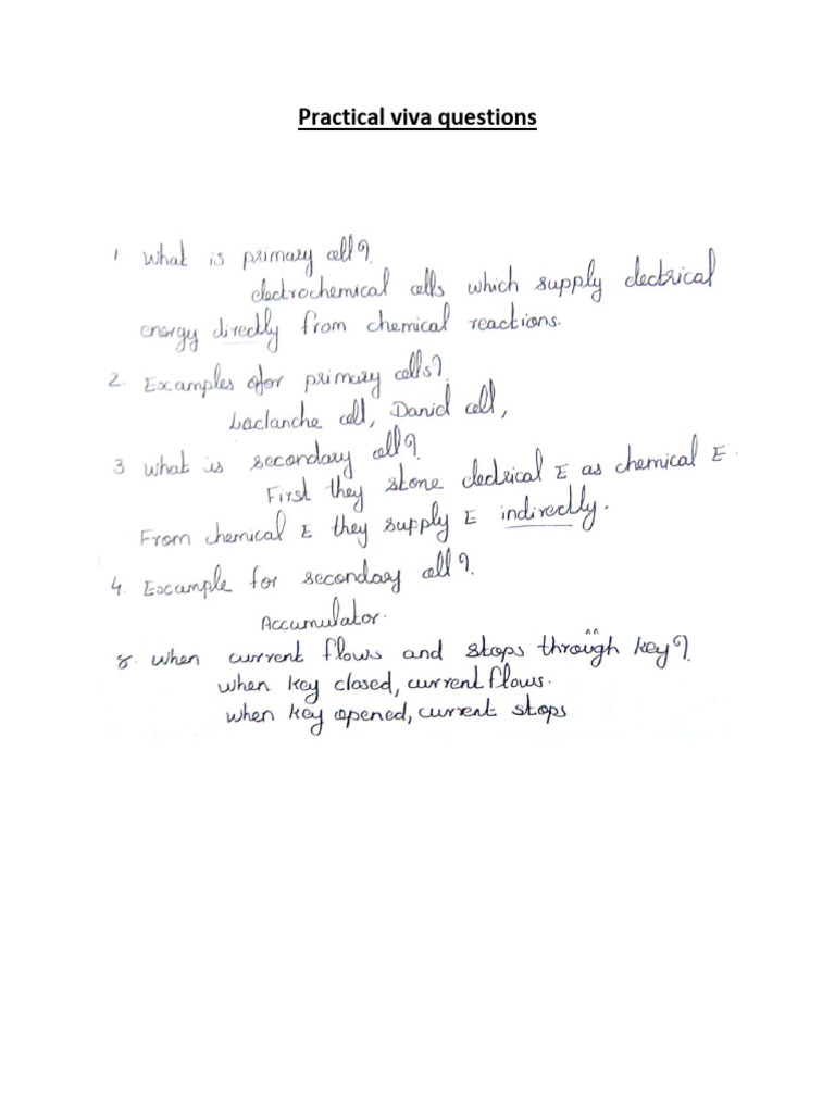 Viva Questions | PDF