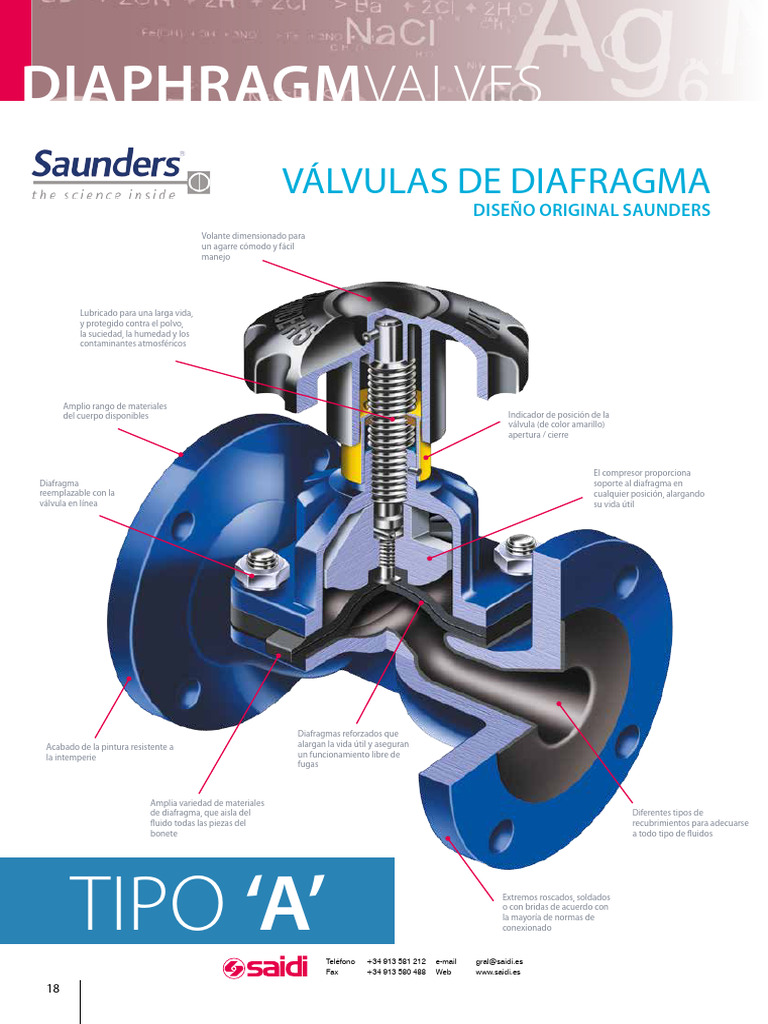 Válvulas de Diafragma: Diseño y Especificaciones | PDF | Equipo ...