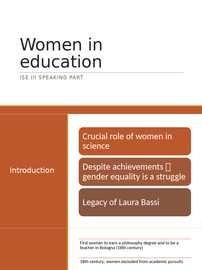 Women in Education and Science Equality | PDF