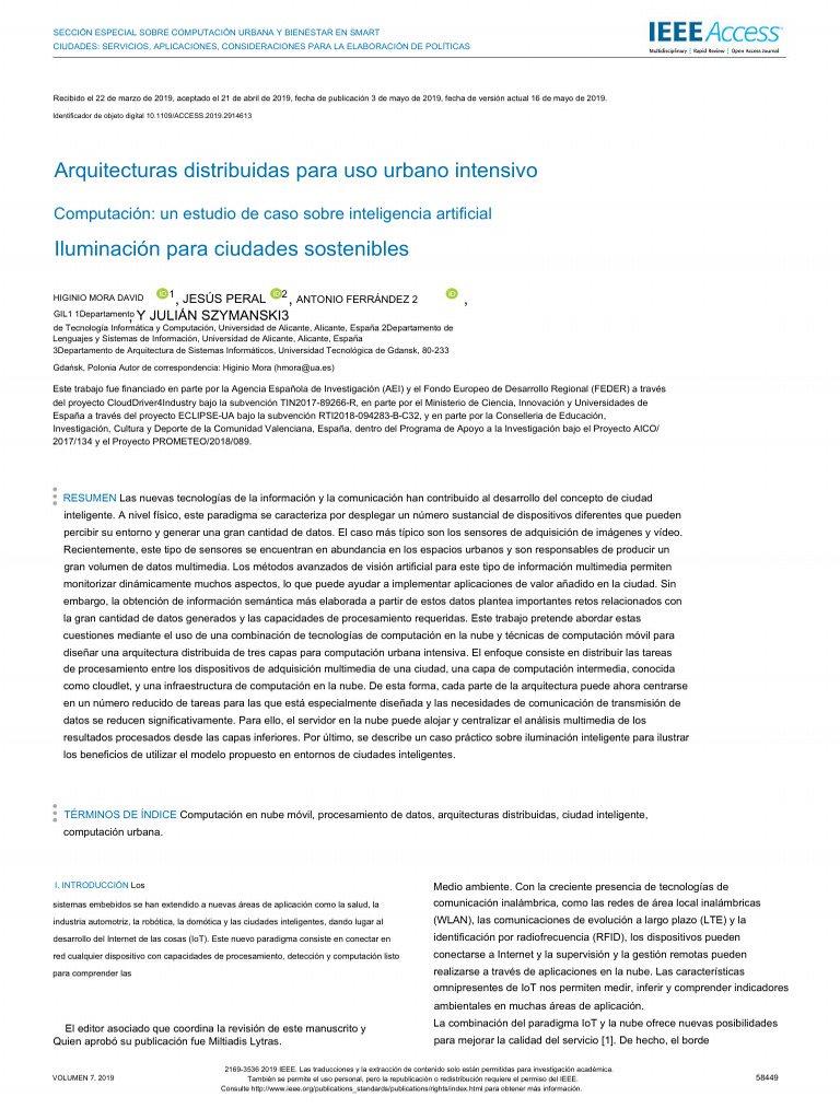 Distributed Architectures For Intensive Urban Computing A Case Study On Smart Lighting For ...
