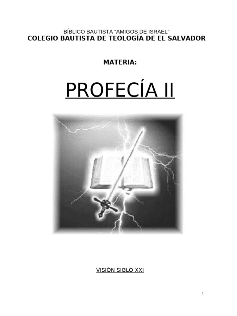 FOLLETO DE PROFECÍA II | PDF | Reinado y reino de dios | Evangelio de Mateo