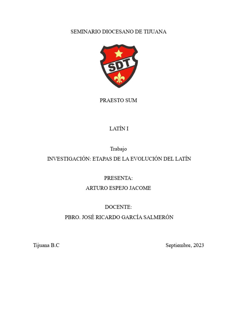 Etapas de la evolución del latín | PDF