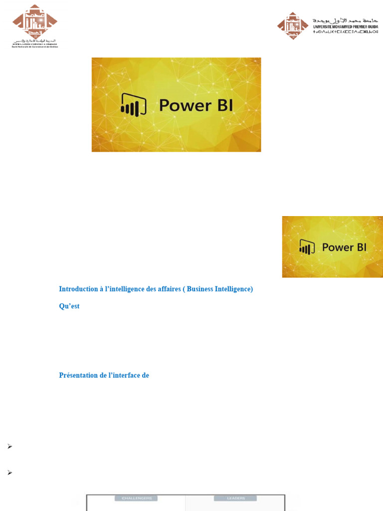 Cours Power BI par Wafae Mrabti | PDF | Informatique décisionnelle ...