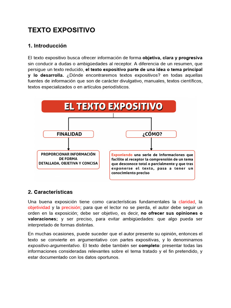 Texto Expositivo | PDF | Información | Comunicación humana