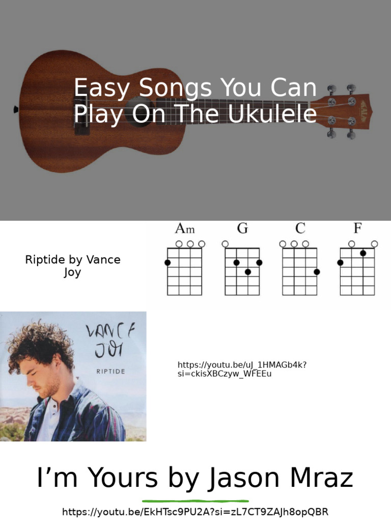 Easy Songs You Can Play on the Ukulele | PDF