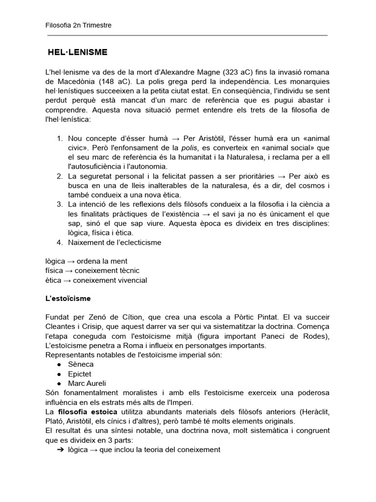 Helenisme I Aristòtil | PDF