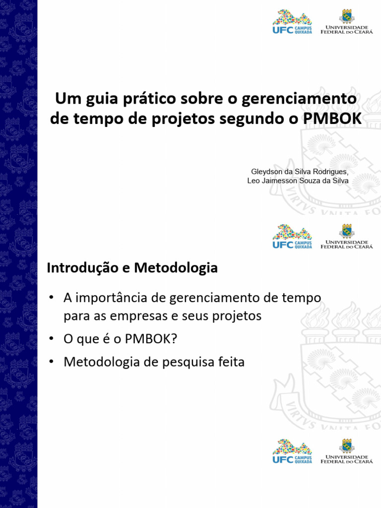 Um Guia Prático Sobre o Gerenciamento de Tempo de Projetos Segundo o PMBOK | PDF | Business