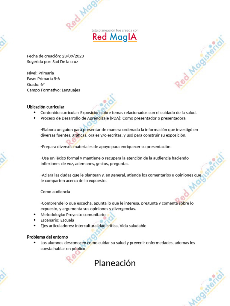 Red MAgIA - Como presentador o presentadora__-Elabora un guion para ... Red MAgIA - Como presentador o presentadora__-Elabora un guion para ...