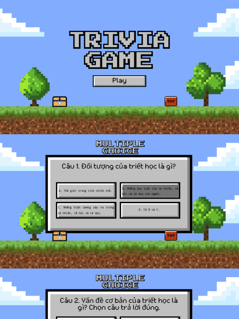 Blue Green Pixel Retro Quiz Trivia Game Presentation | PDF