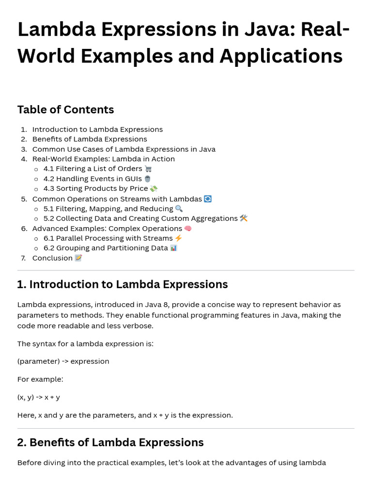 Lambda Expressions In Depth Pdf Anonymous Function Computer Programming
