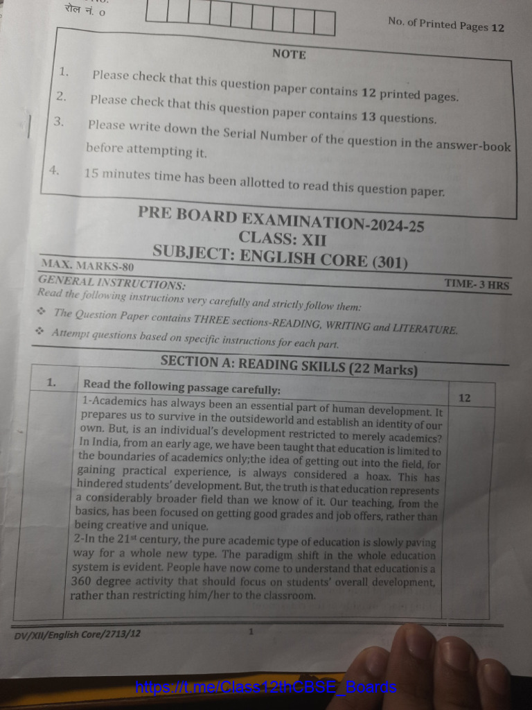 English Preboard 2 | PDF