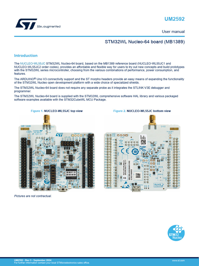 um2592-stm32wl-nucleo64-board-mb1389-stmicroelectronics | PDF | Computer Engineering | Computing