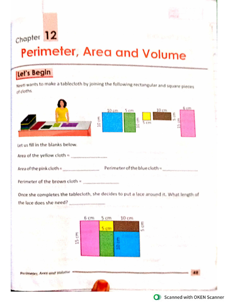 Perimeter Area and Volume Textbook | PDF
