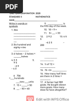 GRADE 1 Term 4 2023 Mathematics Assessment New | PDF | Mathematics