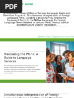 Understanding Functional Equivalence in Translation | PDF ...