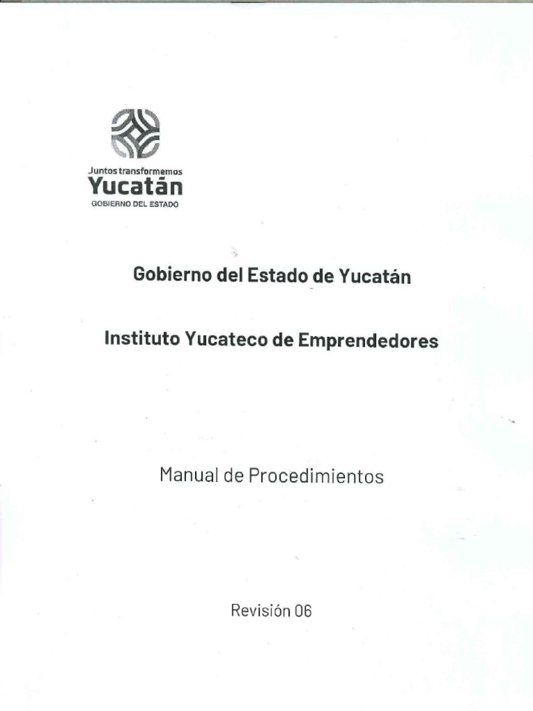Manual Procedimientos R06 | PDF