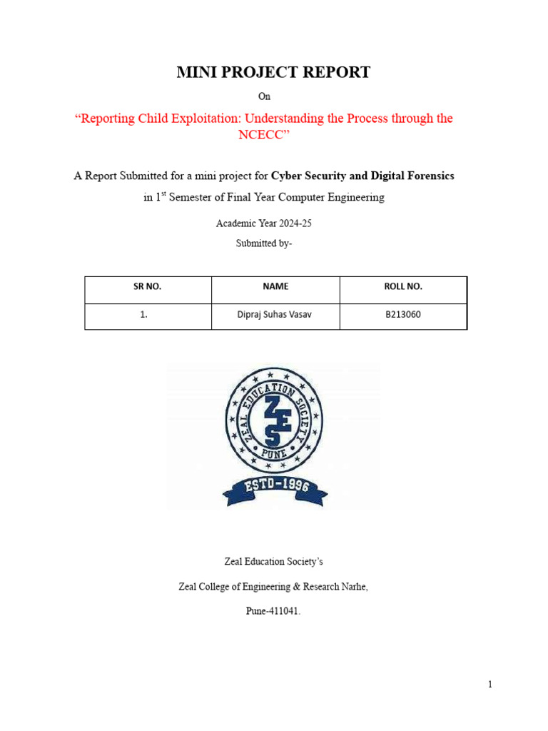 BCT Miniproject-1 | PDF | Child Sexual Abuse | Internet
