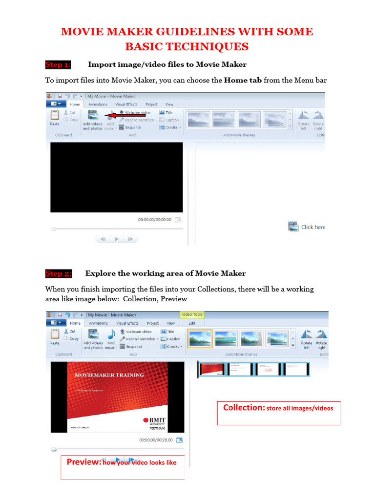Movie Maker Basics: Step-by-Step Guide | PDF