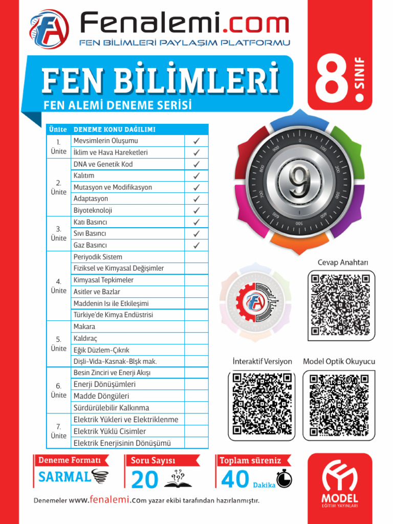 Fen Alemi LGS Denemesi-9 | PDF